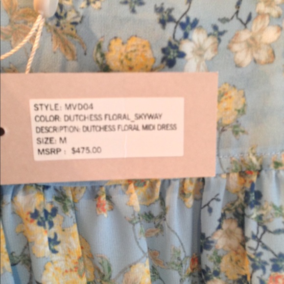 Marchesa | Dresses | Nwt Marchesa Rose Floral Midi Dress | Poshmark